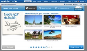 Match Profile Questions and Sign Up Process